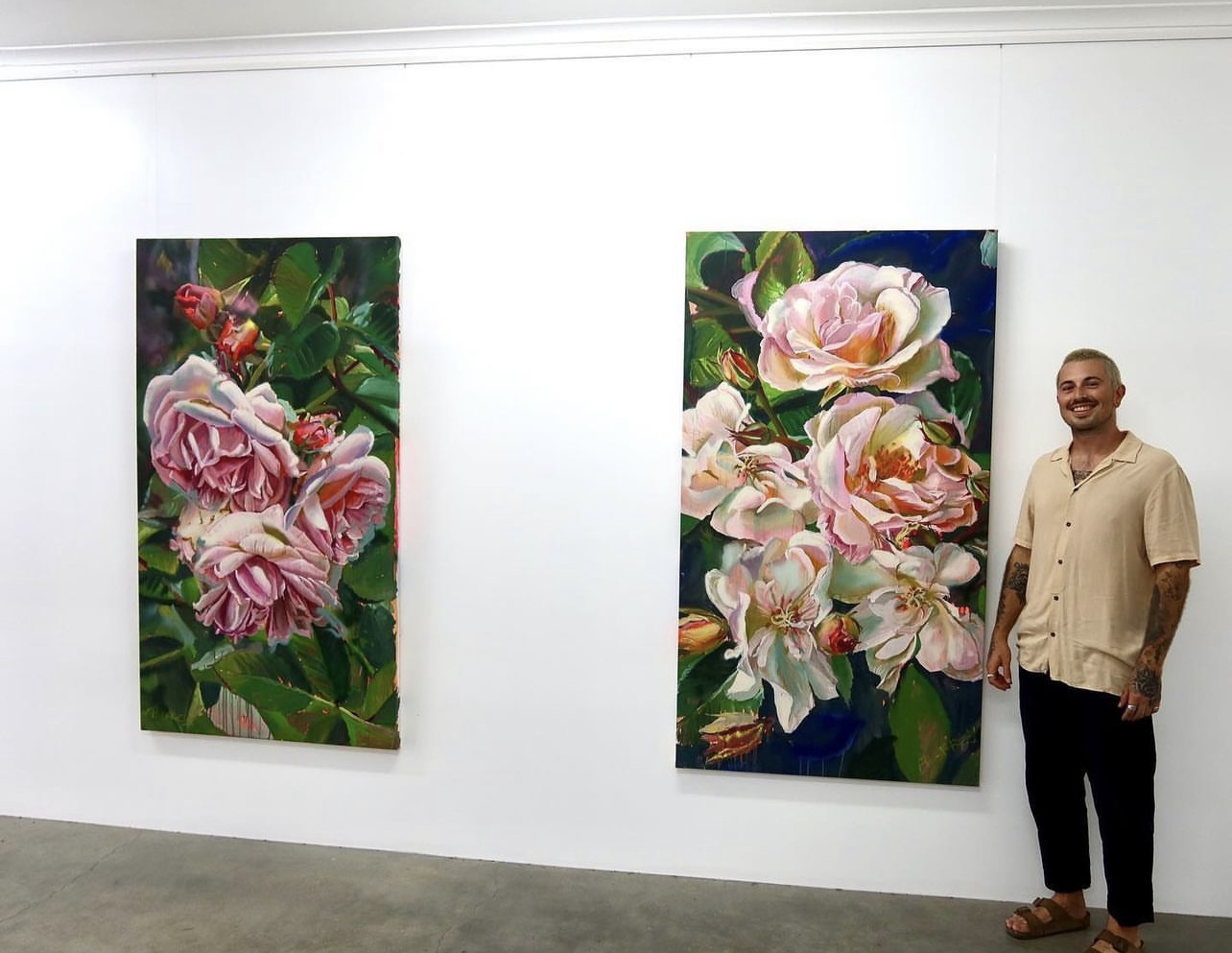 Artist Bastian Allfrey’s vivid florals | Habitat by Resene