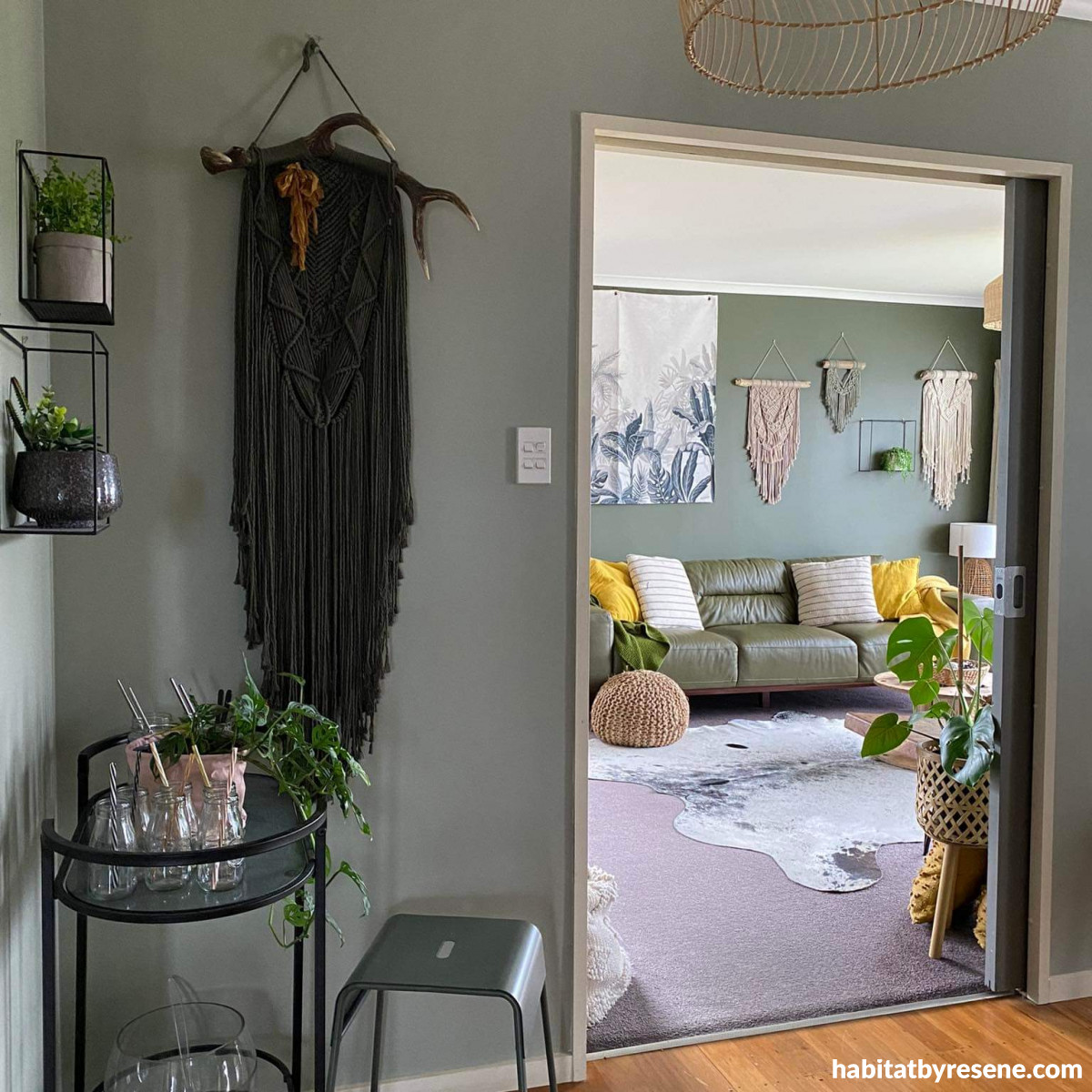 This Horowhenua mum painted her entire home green – and the result is ...