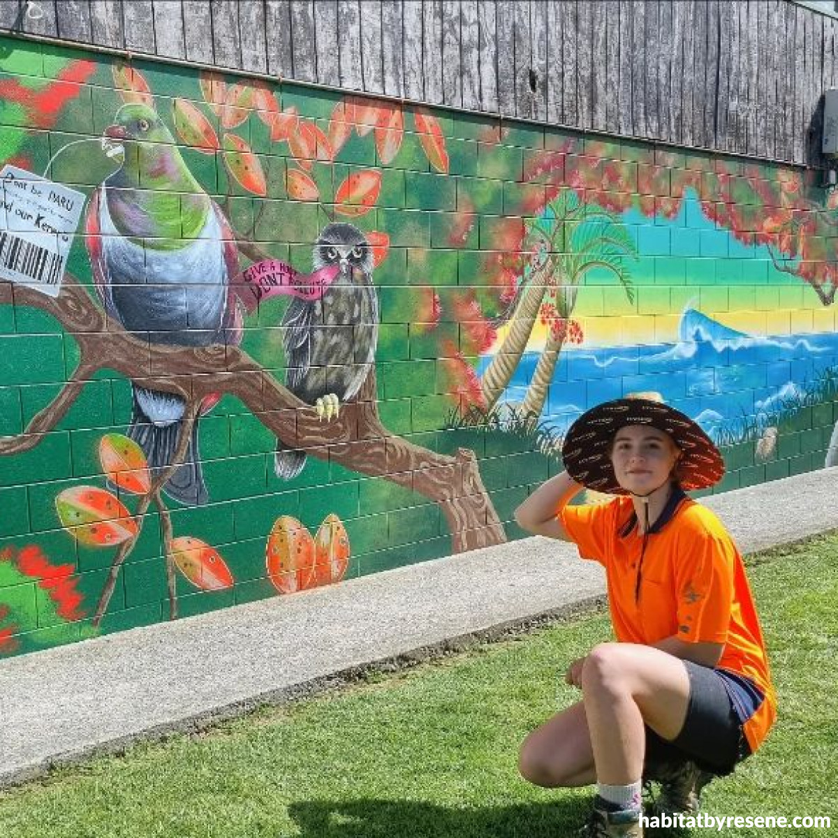 Give a hoot, don’t pollute: A nature mural with an important message ...