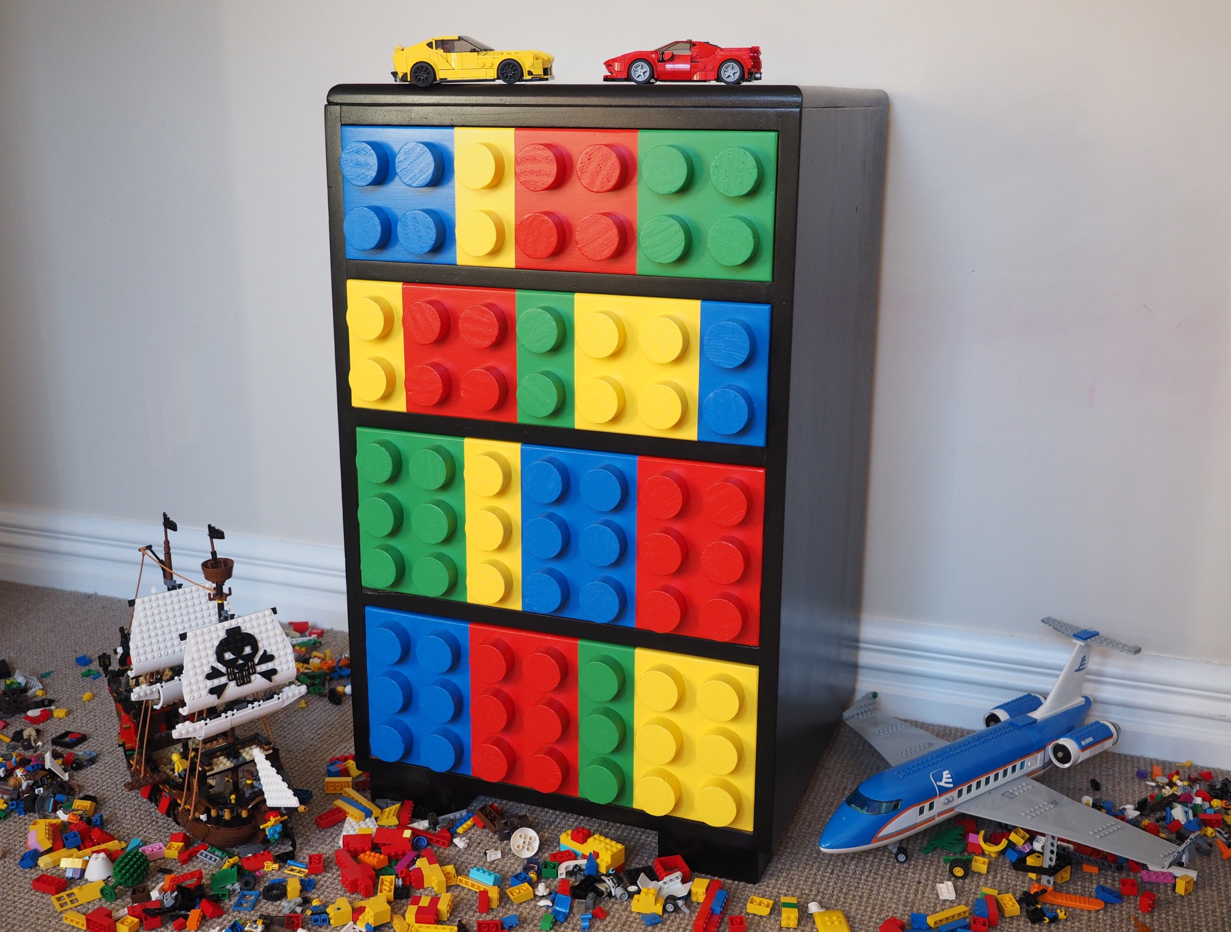 DIY Lego drawers for budding brick masters | Habitat by Resene