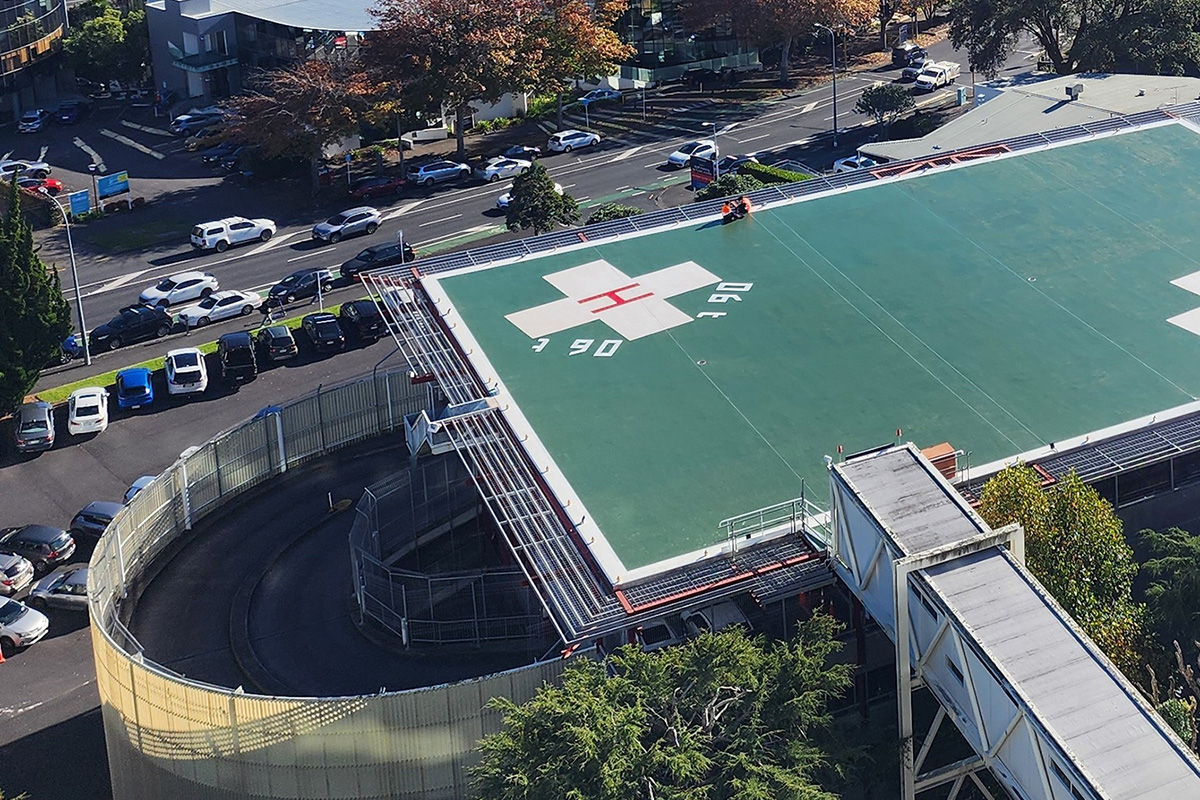 Lift off! Auckland Hospital helipad refresh | Habitat by Resene