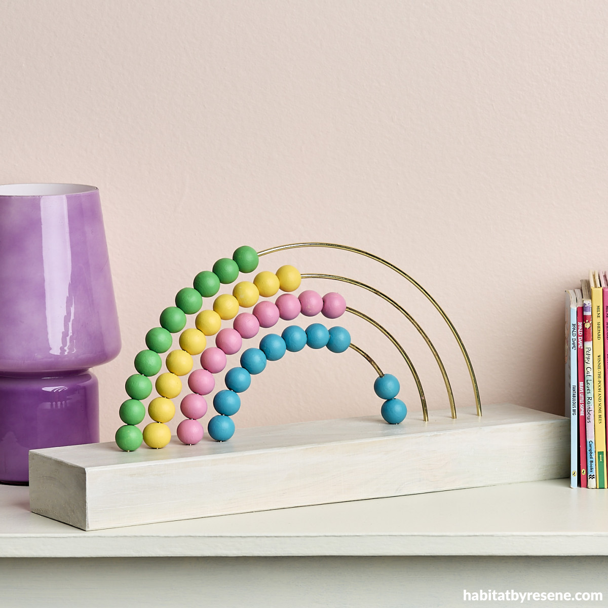 Counting in colour: DIY rainbow abacus | Habitat by Resene