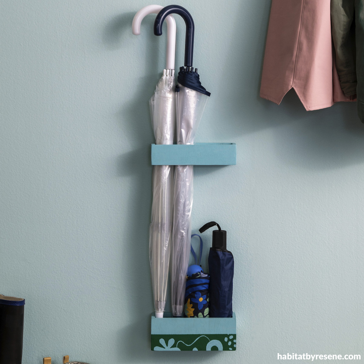 Make an entrance with a DIY umbrella holder | Habitat by Resene
