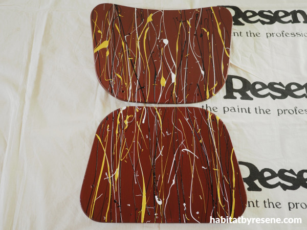 Chair-acter building: DIY splatter chair | Habitat by Resene