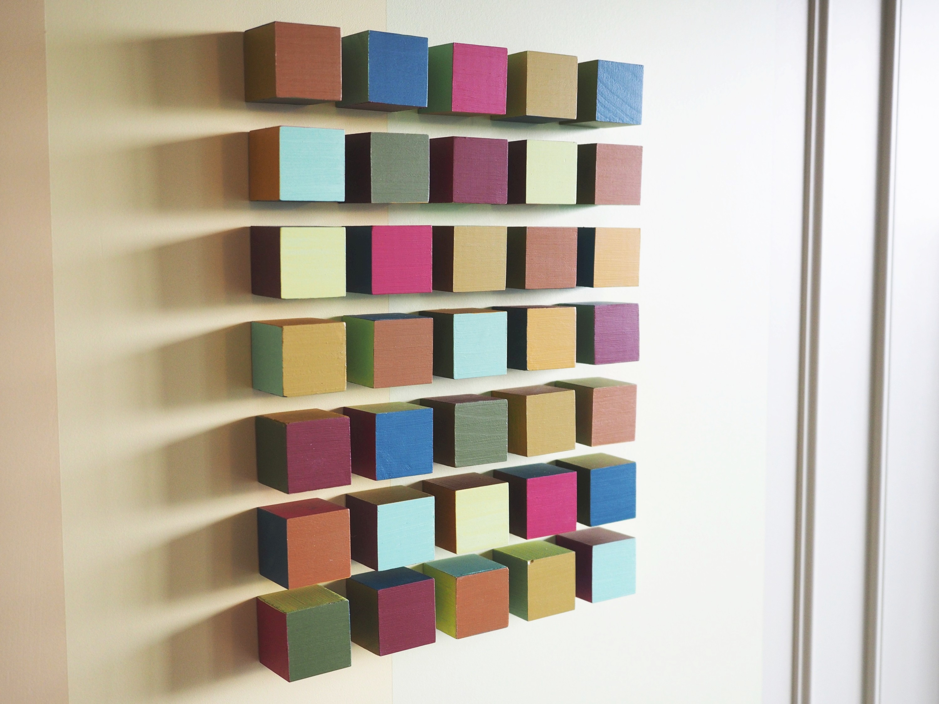 Woodn’t this look lovely on the wall? Try this DIY cube art! | Habitat ...