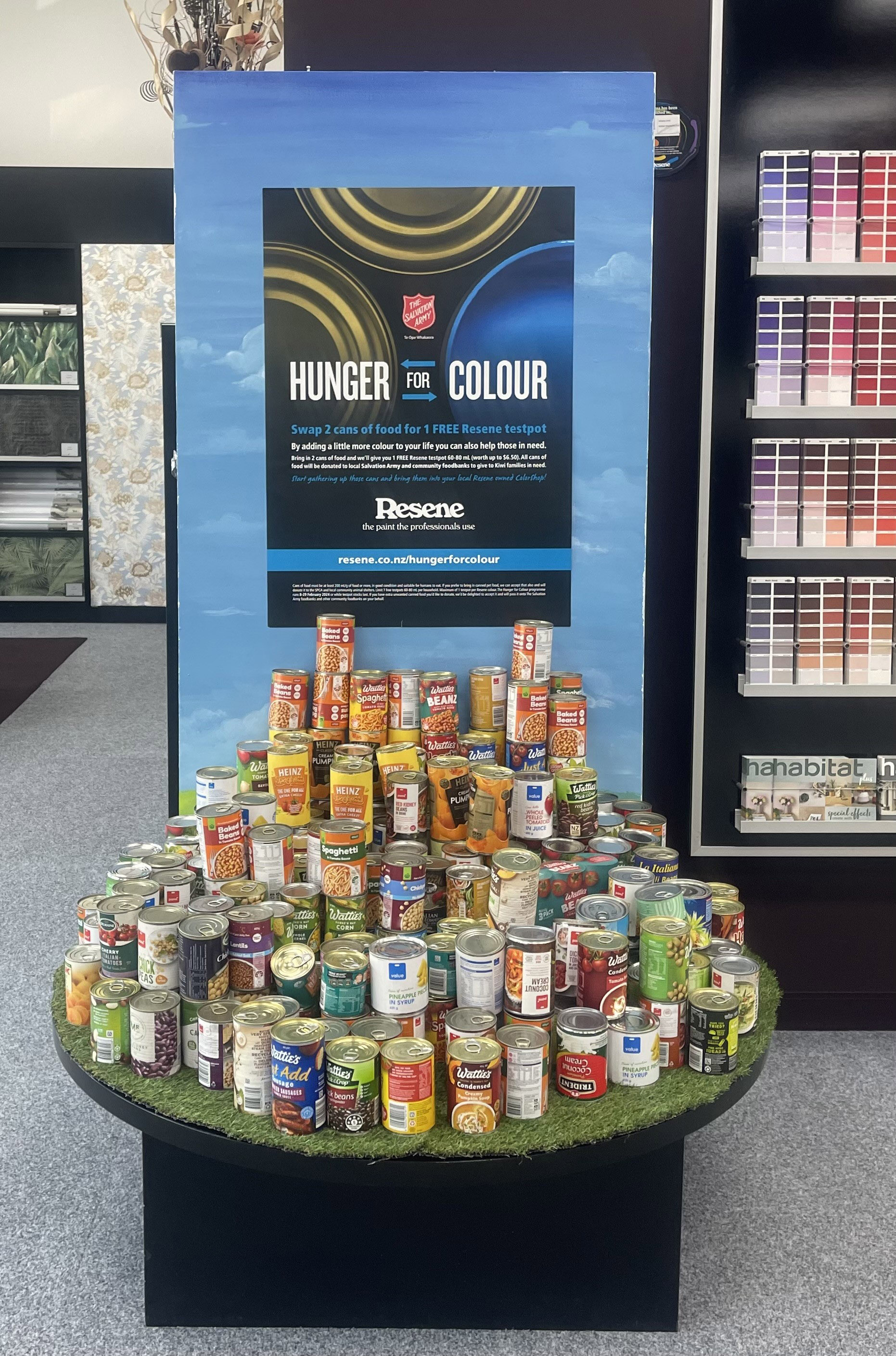 Resene Customers Donate More Than 315,000 Cans Of Food To The Salvation ...