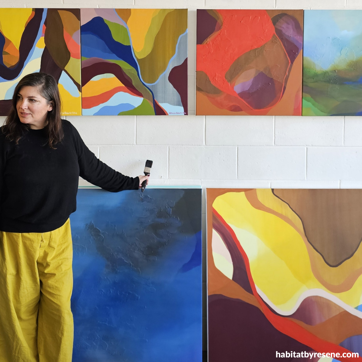Vibrant harmony: The art of Catherine Roberts | Habitat by Resene