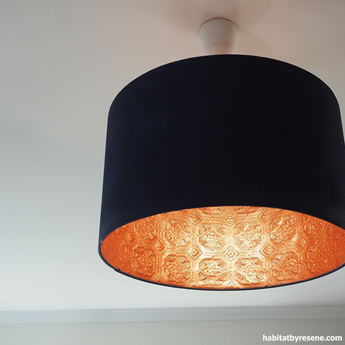 How to create your own DIY Anaglypta drum light | Habitat by Resene