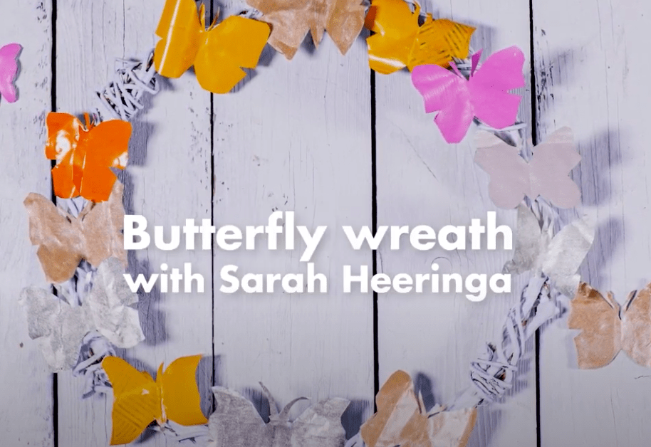 DIY butterfly wreath | Habitat by Resene