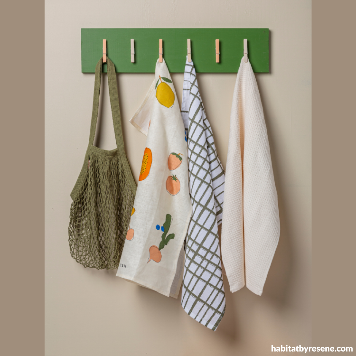 Hangin' with the best: DIY tea towel holder | Habitat by Resene