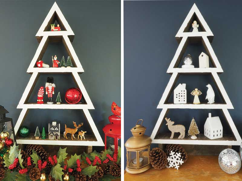 Take the ultimate festive ‘shelfie’ with this Christmas tree shelf ...
