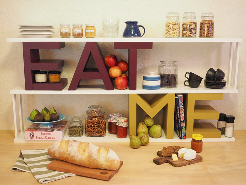 How to make your own DIY ‘Eat Me’ kitchen shelf | Habitat by Resene