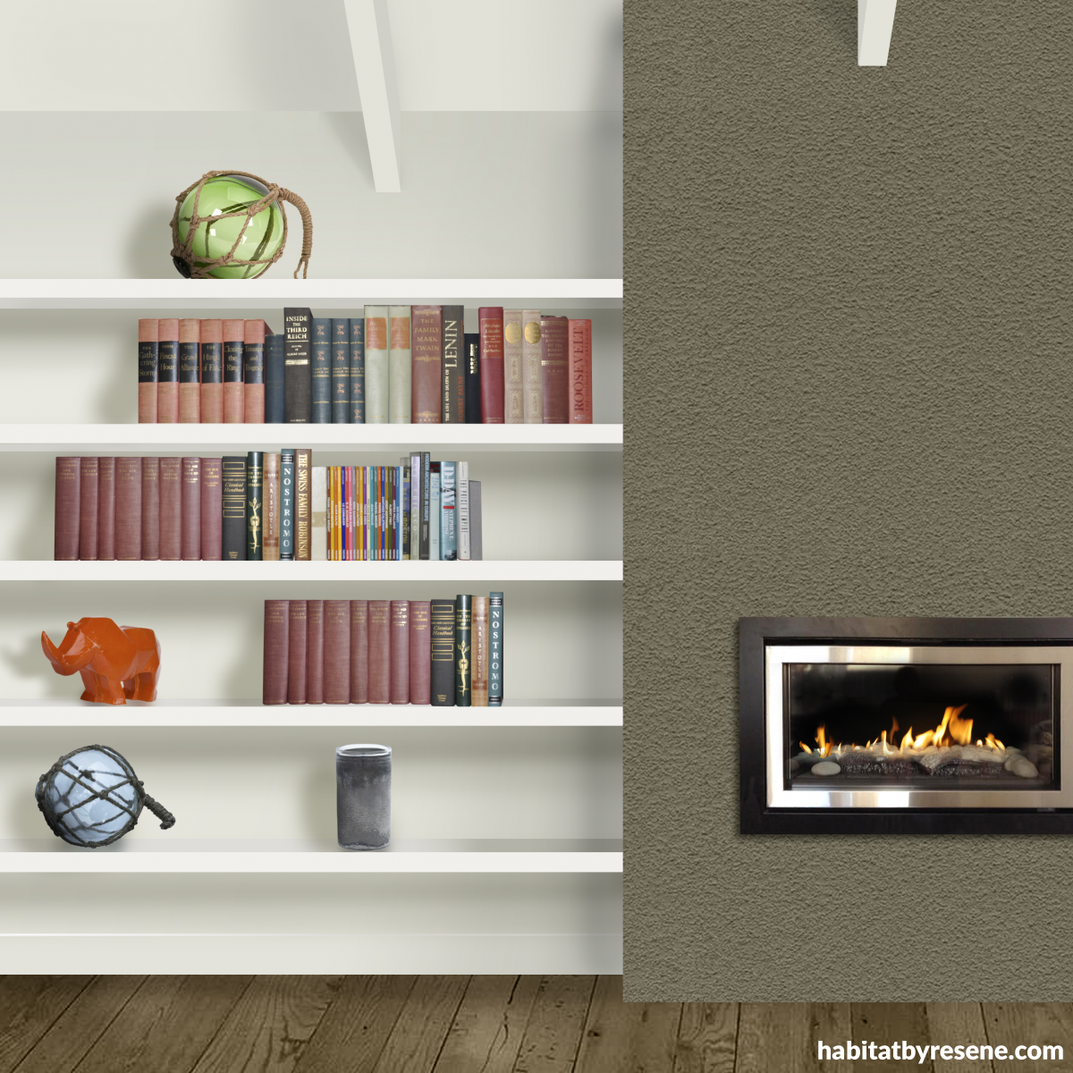 1 fireplace, 3 ways | Habitat by Resene