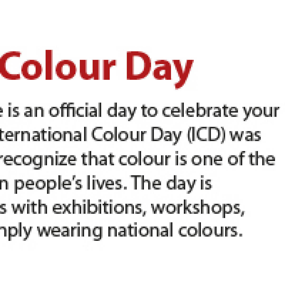 International Colour Day | Habitat by Resene