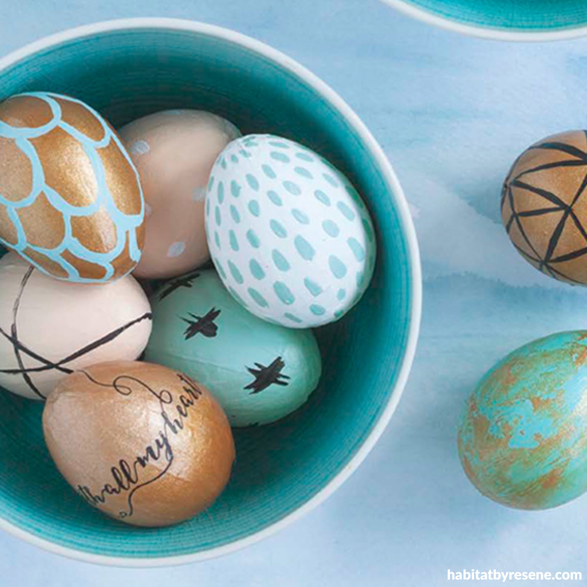 Ideas for decorating Easter eggs | Habitat by Resene