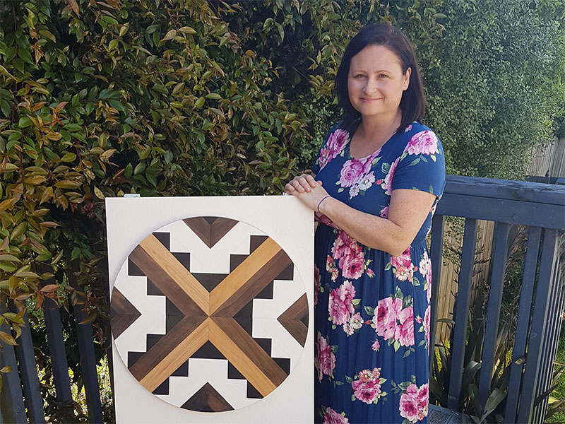 Bev builds a business based on a love of timber and geometric designs ...