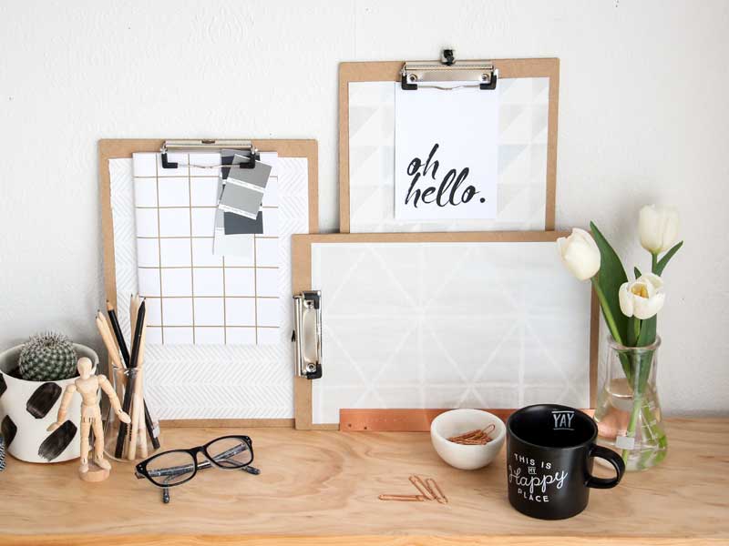 Get creative with clipboards | Habitat by Resene