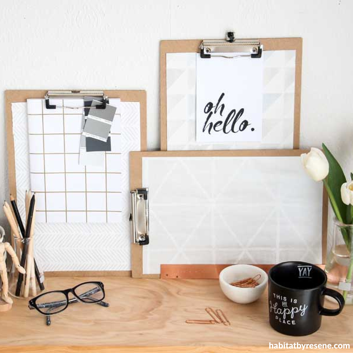 Get creative with clipboards | Habitat by Resene