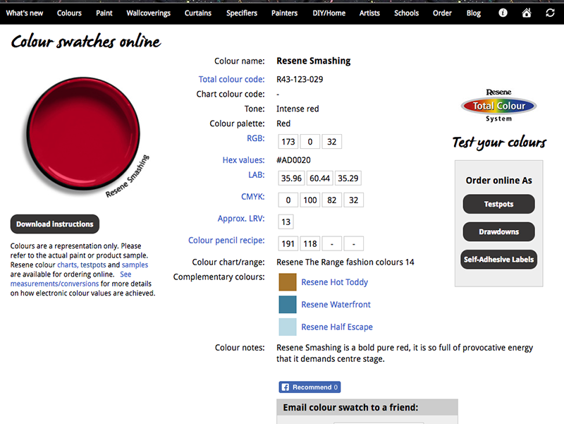 Find a Resene colour online | Habitat by Resene
