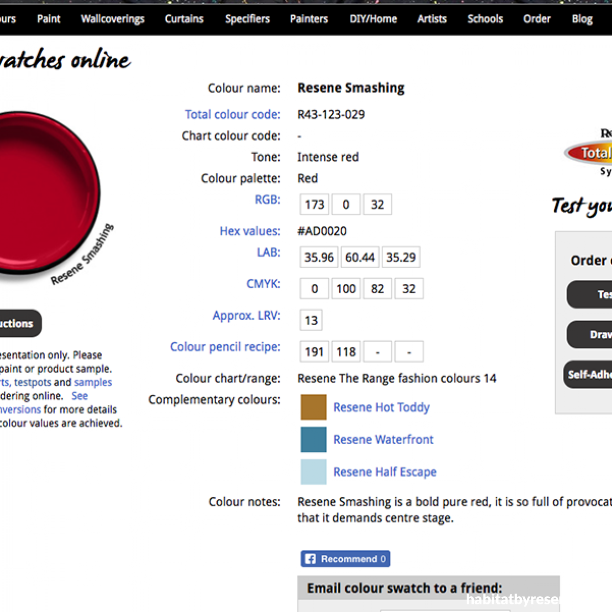Find a Resene colour online | Habitat by Resene