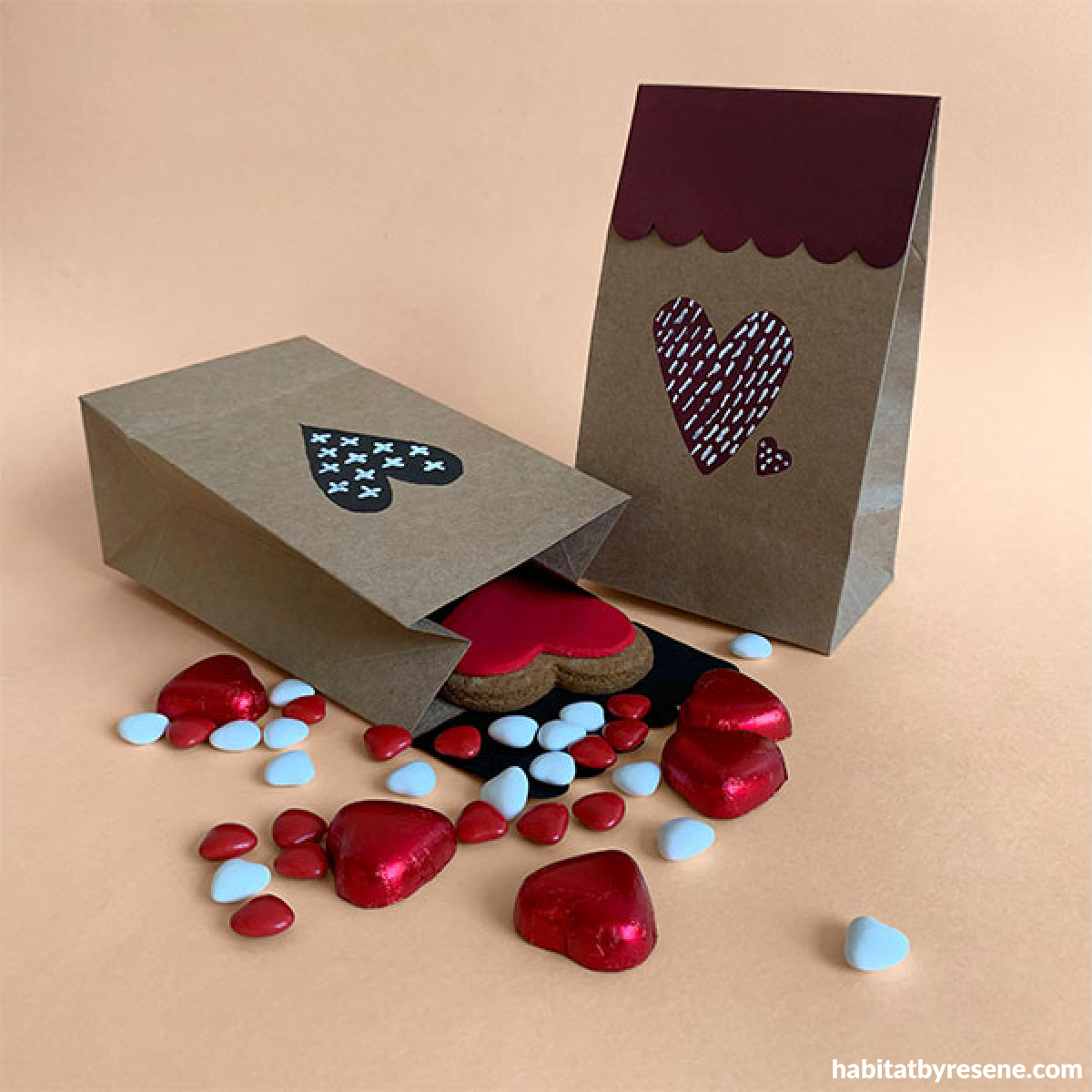 DIY Valentine’s Sweet Treat Bags | Habitat by Resene