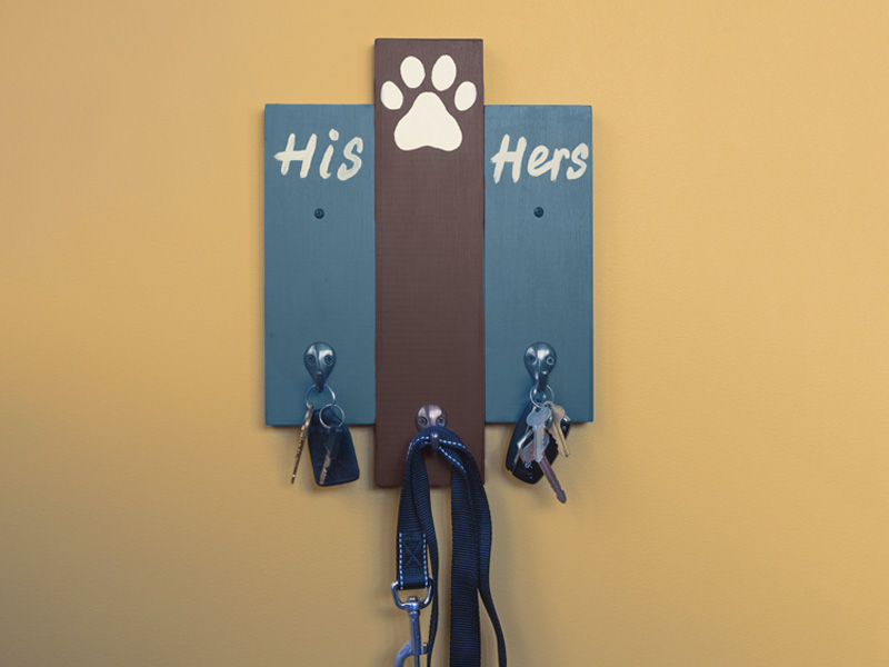 Make a dinky hook board for you – and the dog | Habitat by Resene