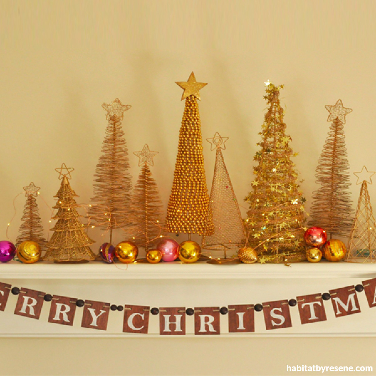 Create your own Christmas bunting | Habitat by Resene
