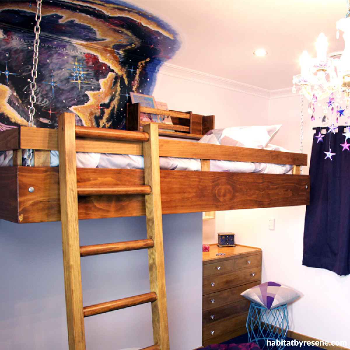 Ruby's stellar bedroom | Habitat by Resene