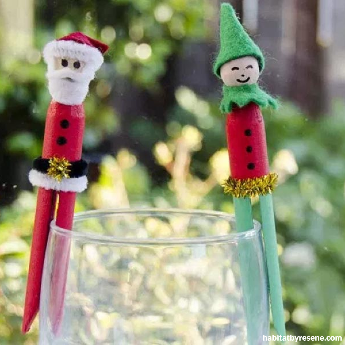 Kids project: peg craft Christmas decorations | Habitat by Resene