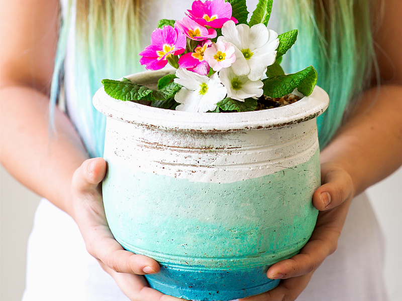 Create these dip-dye pots | Habitat by Resene