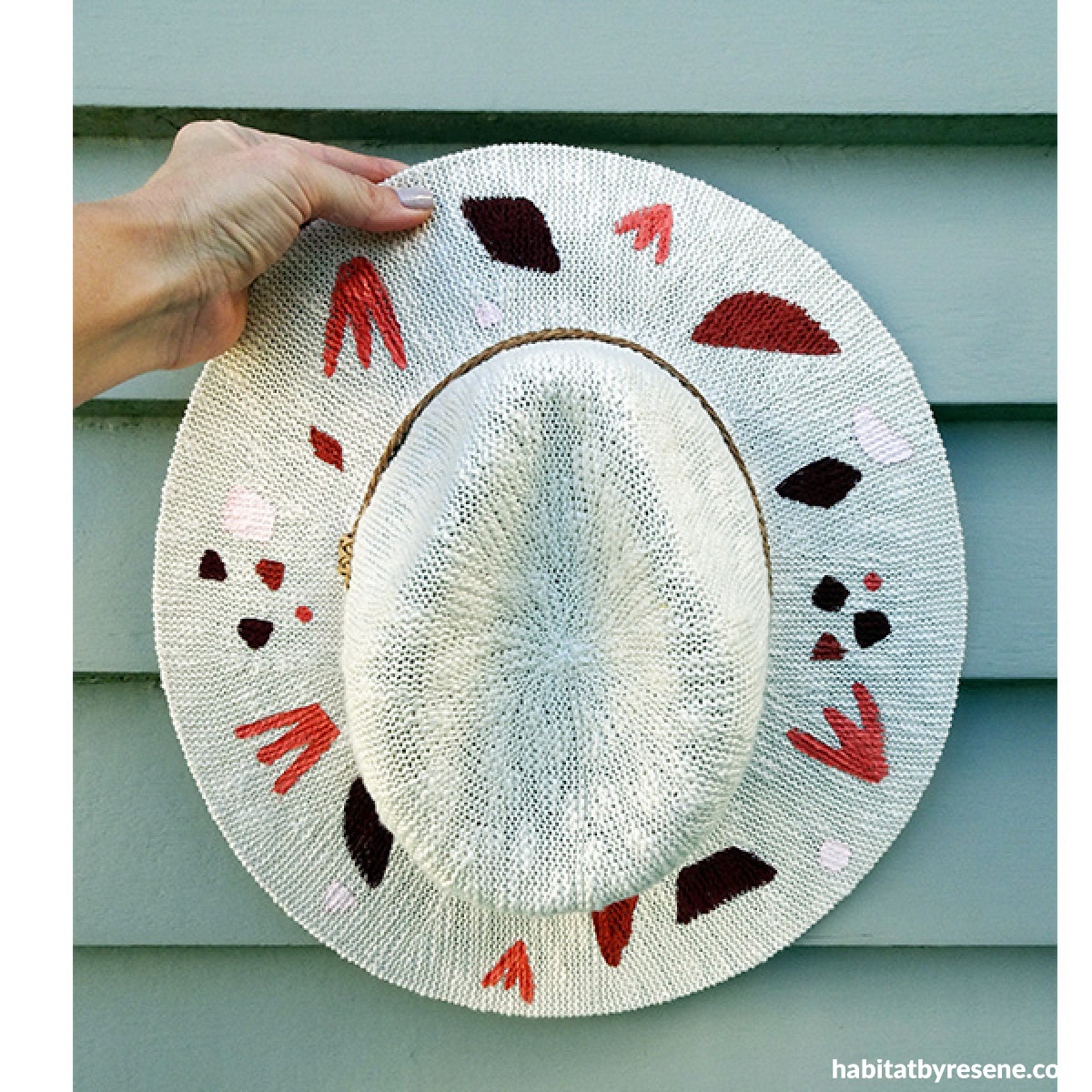 DIY customised summer hats | Habitat by Resene