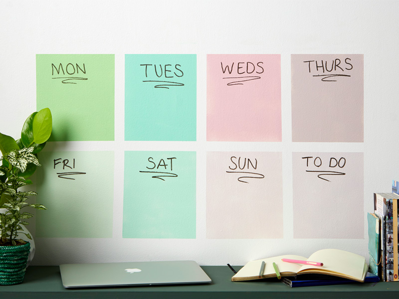 Create a wall planner | Habitat by Resene
