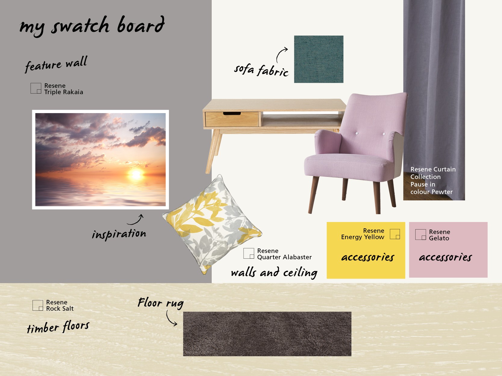 How to create a swatch board | Habitat by Resene