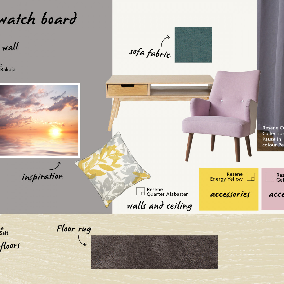 How to create a swatch board | Habitat by Resene