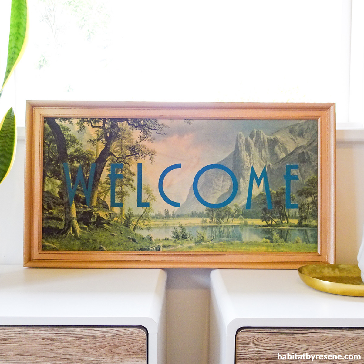 Elevate your entryway with this DIY welcome sign | Habitat by Resene