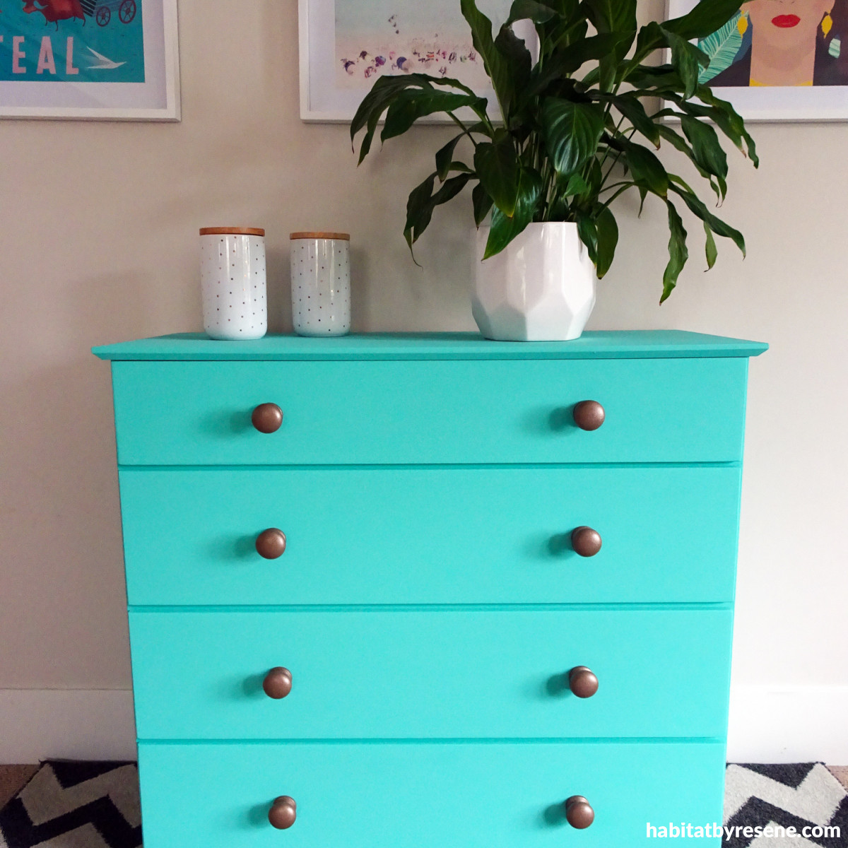 DIY colour pop tallboy | Habitat by Resene