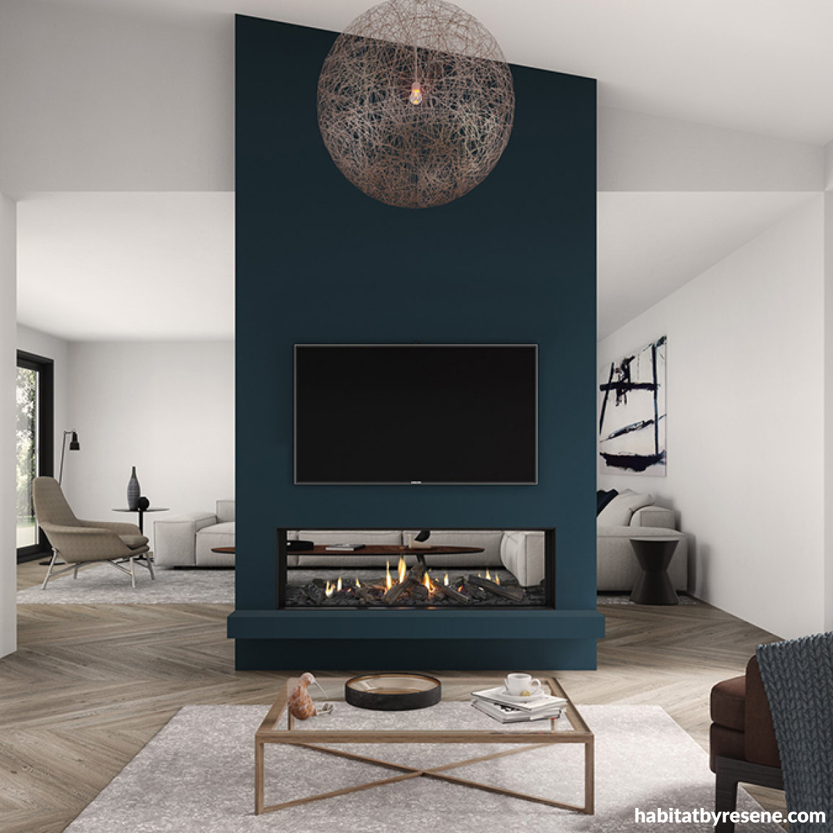 Form and function meet at the fireplace, if you design it right ...