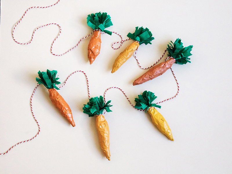DIY carrot garland | Habitat by Resene