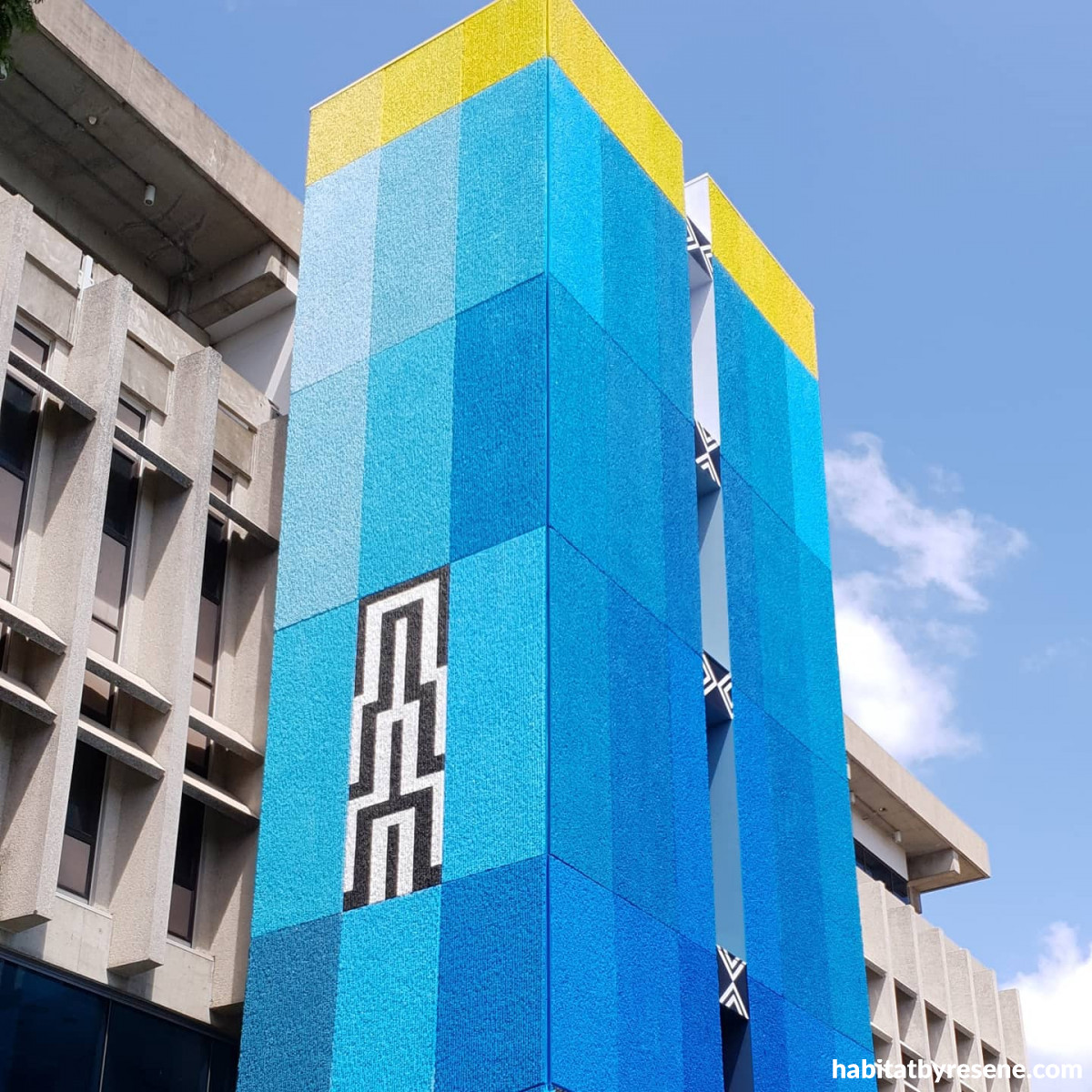 Kelcy Taratoa’s gigantic geometric murals take colour to new heights ...