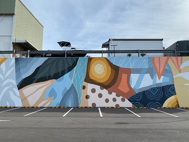 A colourful 180 metre long mural brings joy to commuters | Habitat by ...